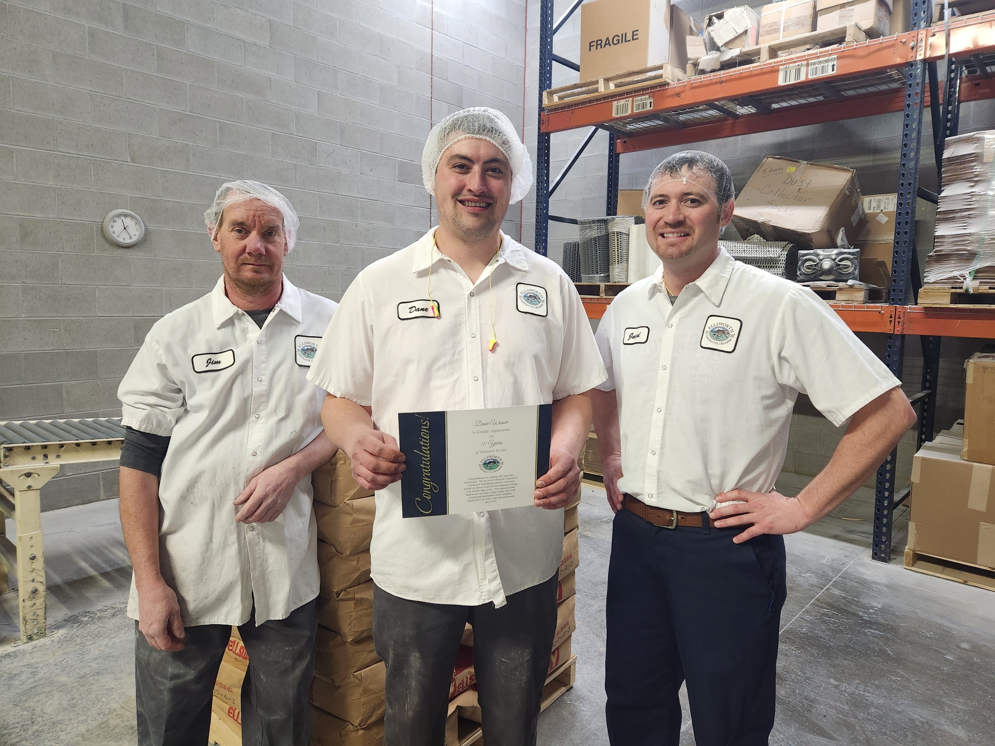 2023 Employee Milestones - Ellsworth Creamery